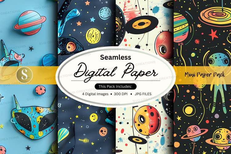 Space themed digital paper pack (6546601)