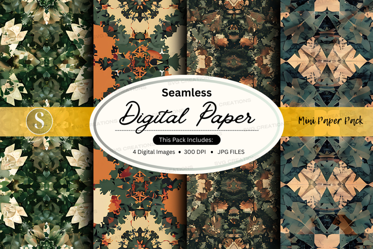 Seamless digital paper mockup pack (6569448)