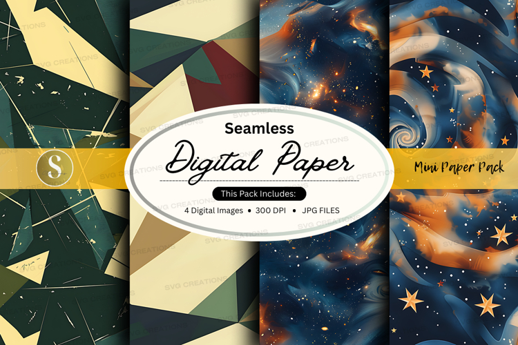 Seamless digital paper mockup pack (6569453)