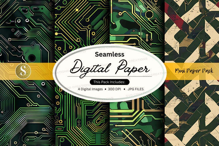 Seamless digital paper mini paper pack (6569572)