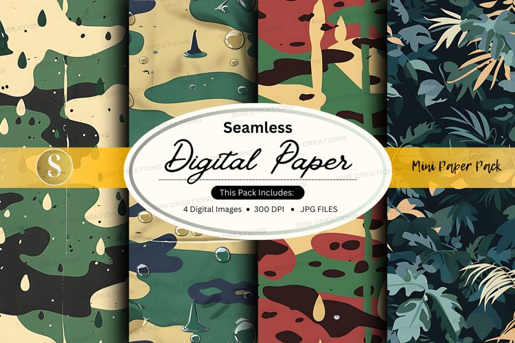 Seamless digital paper mockup pack (6569411)