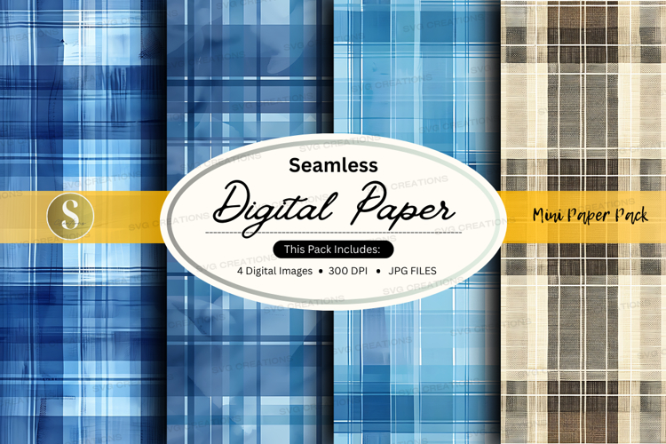 Seamless digital paper mockup pack (6569271)