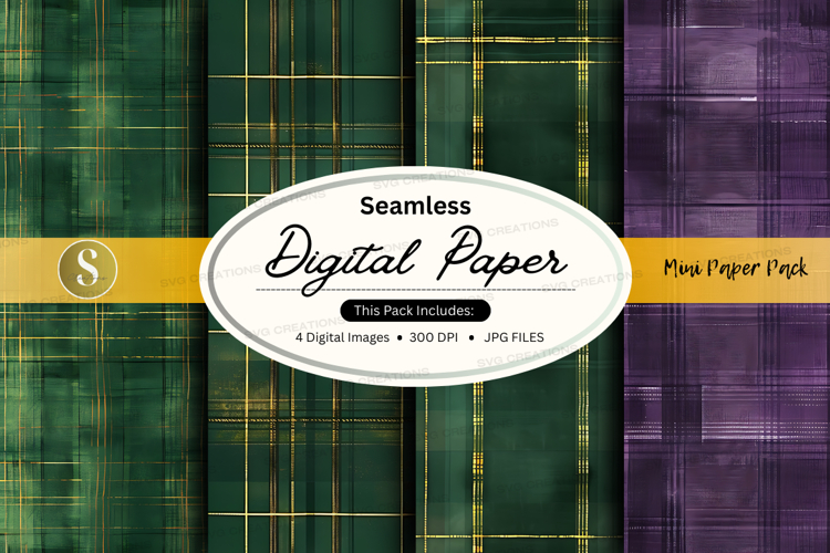 Seamless digital paper pack - plaid pattern (6569325)