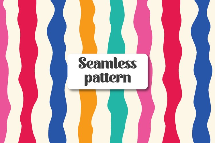 Stripes pattern. Groovy seamless pattern.