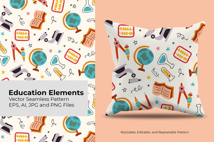 Education Elements | Seamless Pattern