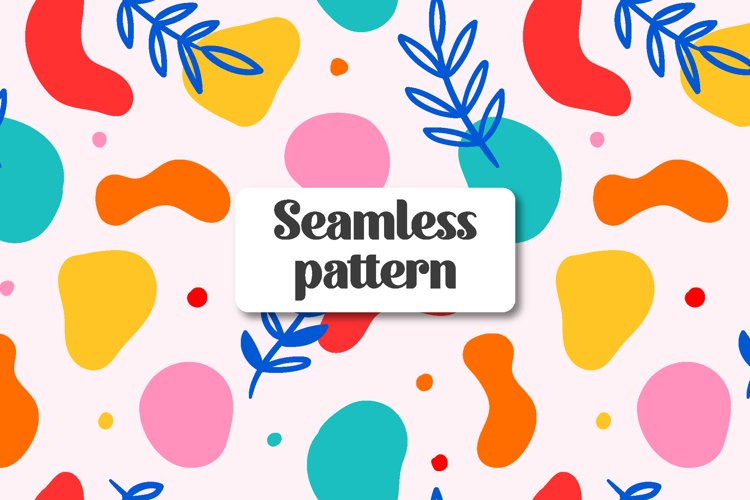 Colorful pattern with abstract shapes