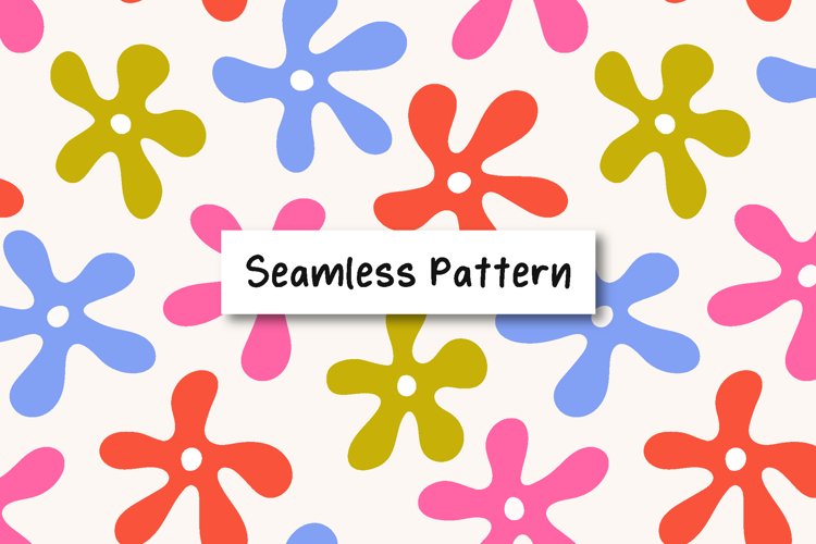 Abstract floral seamless pattern. Floral seamless file.