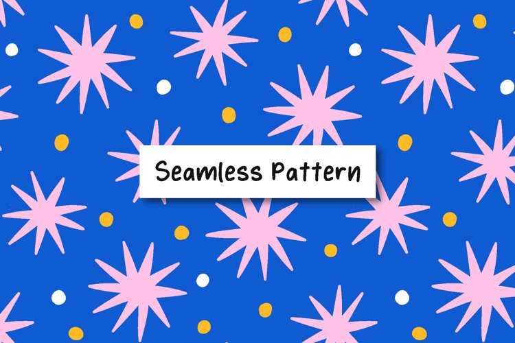 Stars seamless pattern. Stars digital paper