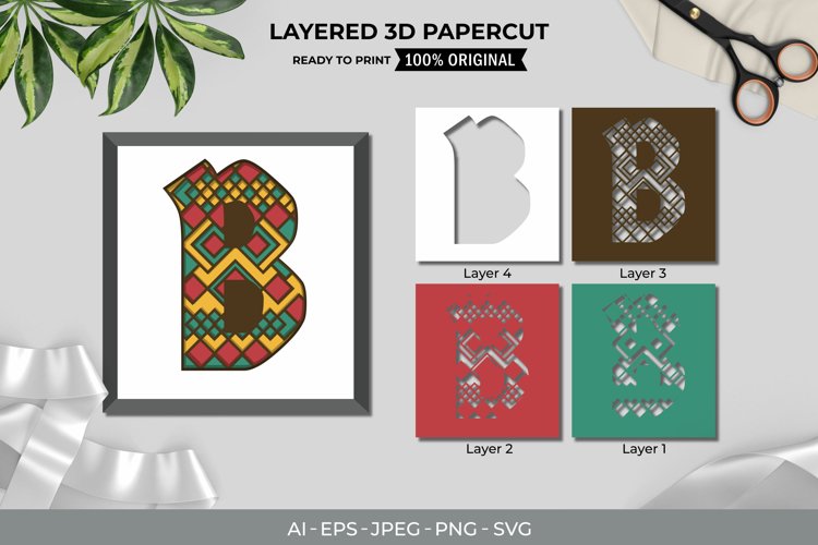 Pattern B Layered Papercut