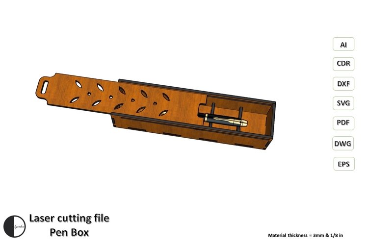 Pen Box laser cut file