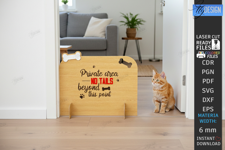 Pet Barrier Laser Cut | Pet Owner | Home Sign | (6510719)