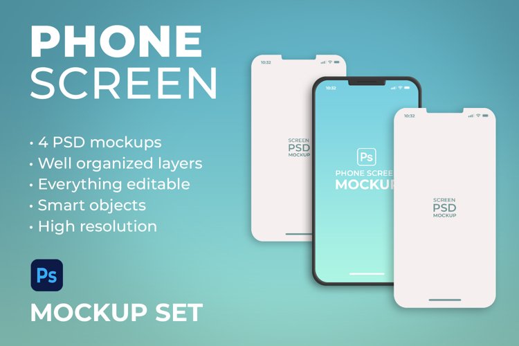 Phone Screen Mockup Set (2404382)