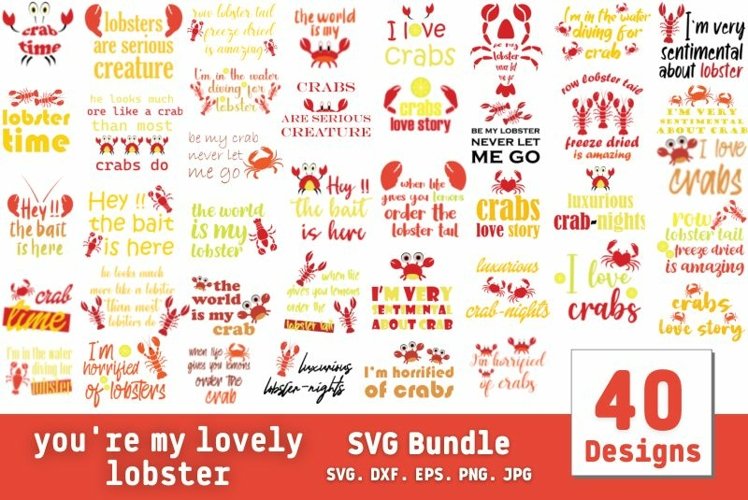 You're My Lovely Lobster SVG Bundle