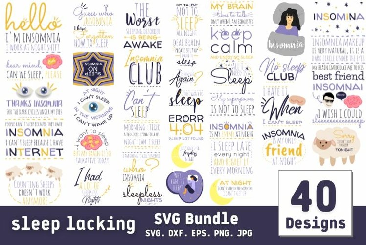 Sleep Lacking SVG Bundle
