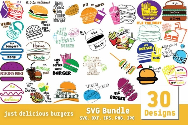 Just Delicious Burgers SVG Bundle