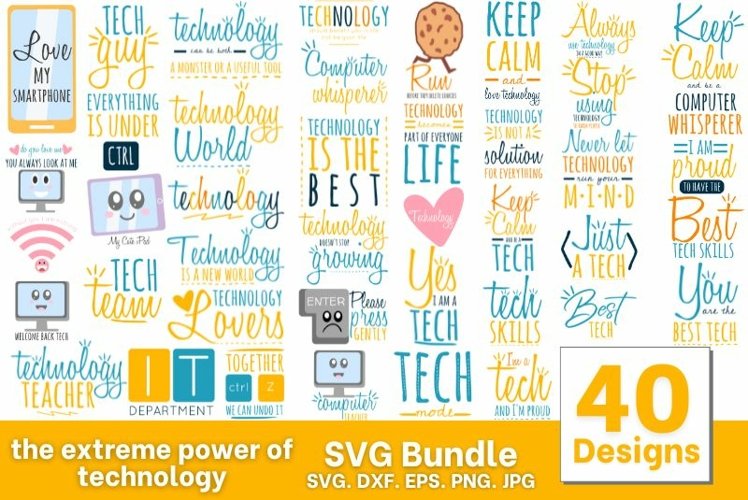 The Extreme Power of Technology SVG Bundle