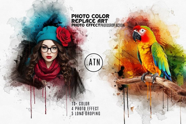 Photo color Replace art Effect