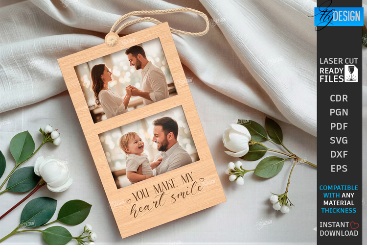 Photo Strip Frame Laser Cut | Keepsakes | Family (6461419)