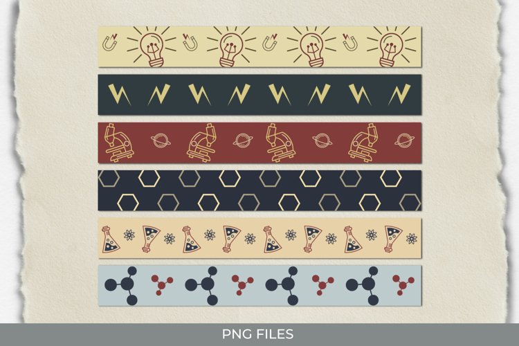 Physic Seamless Pattern Strips