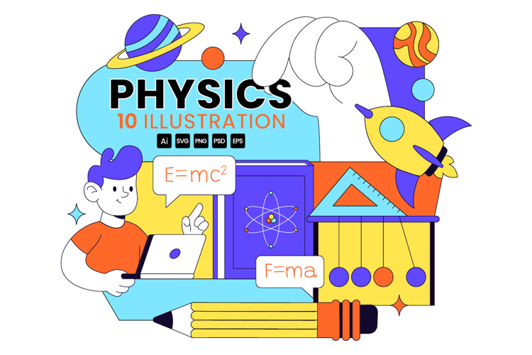 10 Physics Education Illustration
