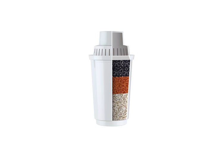 Water Filter Cartridge Layers For Cleanse Vector