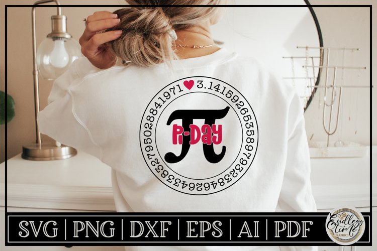Round Pi-Day SVG Design - 3.14 Pi SVG