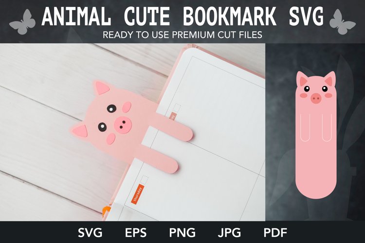 Cute Animal Bookmarks Paper cut SVG I Cricut I Silhouette