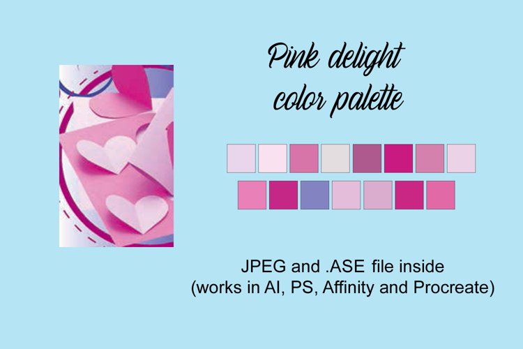 Pink delight color palette
