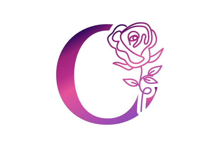 O letter mark logos with gradient