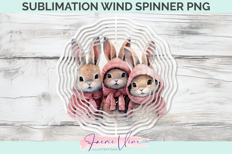 Rabbits Sublimation Wind Spinner (2992365)