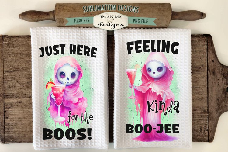 Here For the Boos | Feeling BooJee | Dish Towel Sublimation