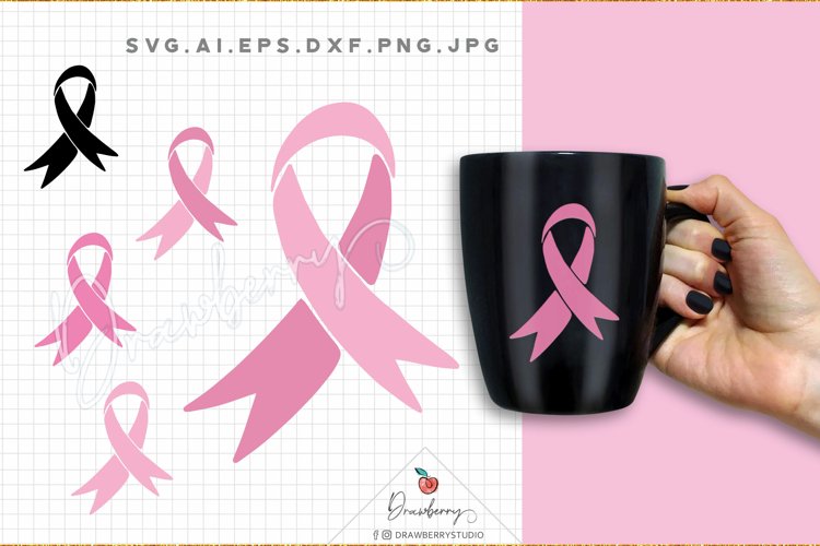 Pink Ribbon svg Breast Cancer SVG Cancer Awareness SV102
