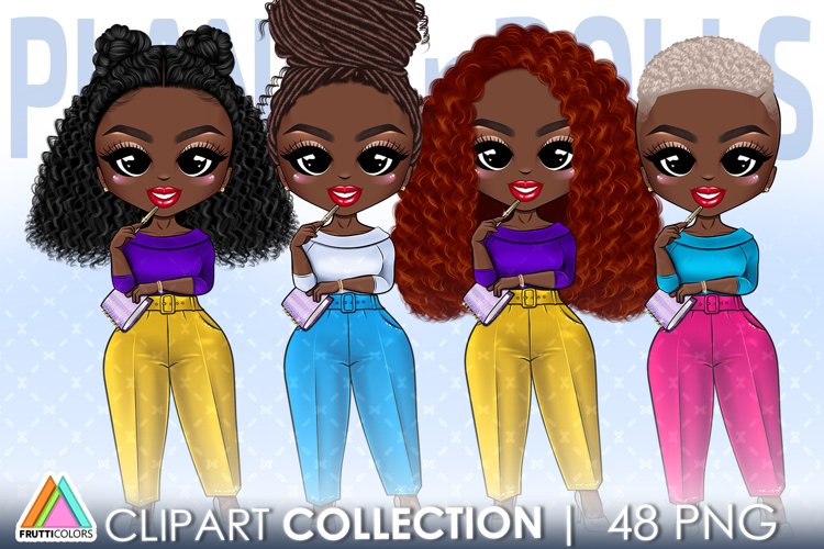 African American Baby Doll Clipart