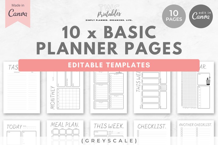 Canva Planner Templates