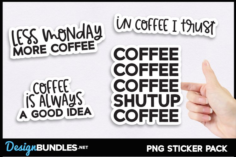 Coffee PNG Sticker Bundle
