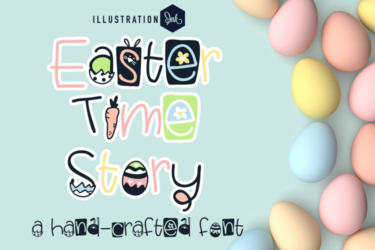 Handcrafted Easter font