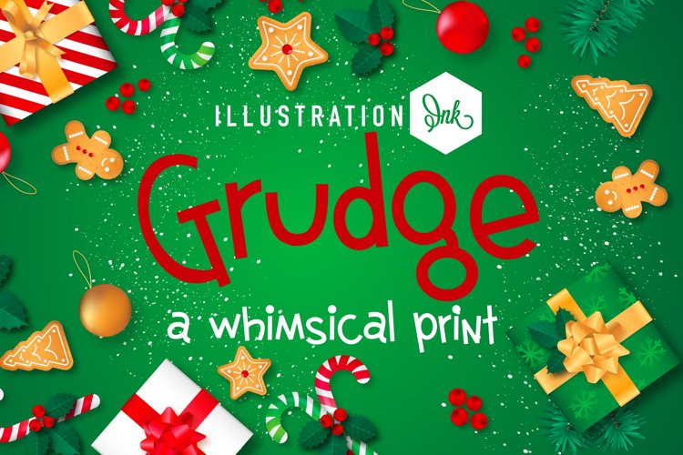 Hand-crafted, hand-written, Christmas script