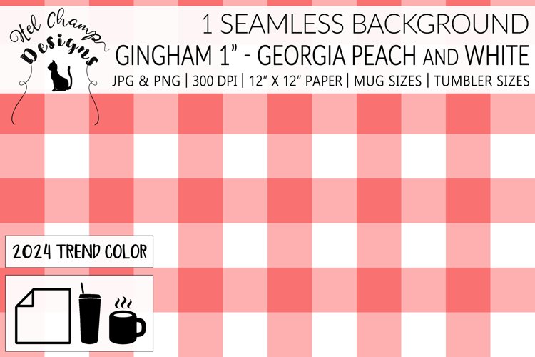 Polka dots georgia peach and white scrapbooking paper design