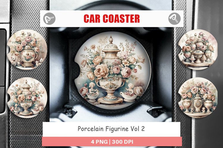 Car Coaster Porcelain Figurine (5173921)