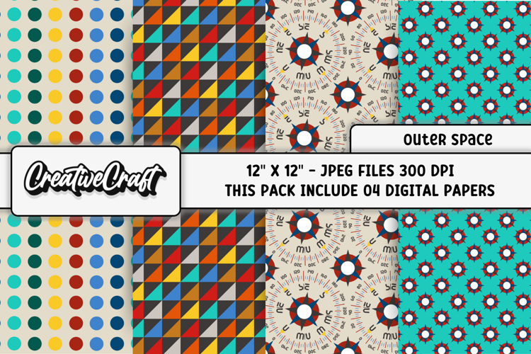 Blass off Digital Papers, Outer Space astronaut scrapbook