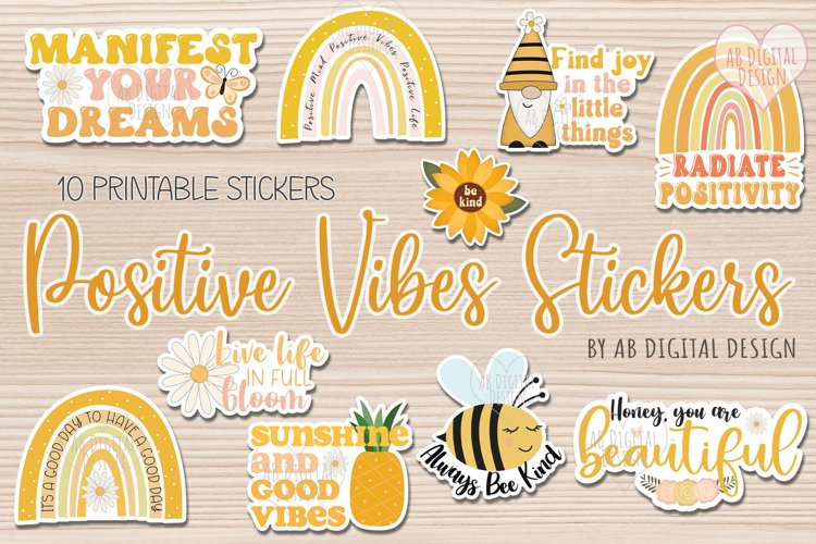 Inspirational Stickers, Kindness & Positivity Sticker Bundle