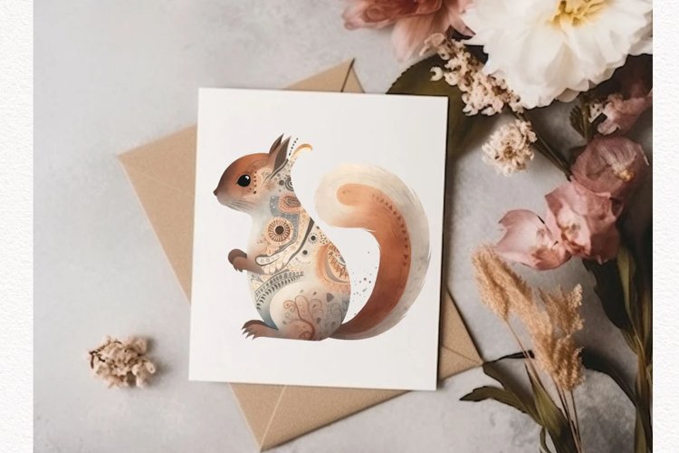 Cute tribal animals clipart set 2 instant download PNG file