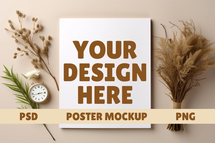 Invitation Mockup. Realistic PSD mockup. Postcard (2815247)