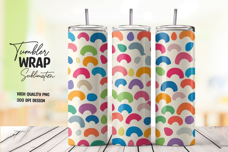 Colorfol seamless pattern tumbler wrap sublimation (5135980)