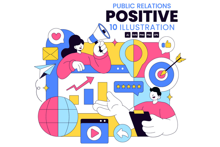 10 Public Relations Positive Illustration