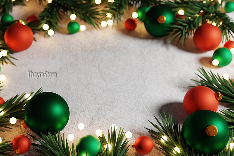 Christmas background with red and green (2347311)