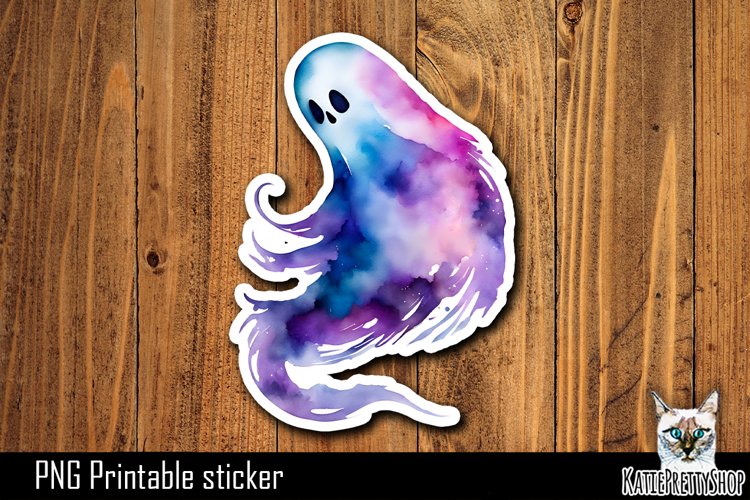 Halloween Ghost Sticker PNG (4131509)