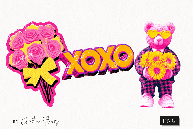 Preppy Retro Valentines Clipart | Valentine's Day (6476606)