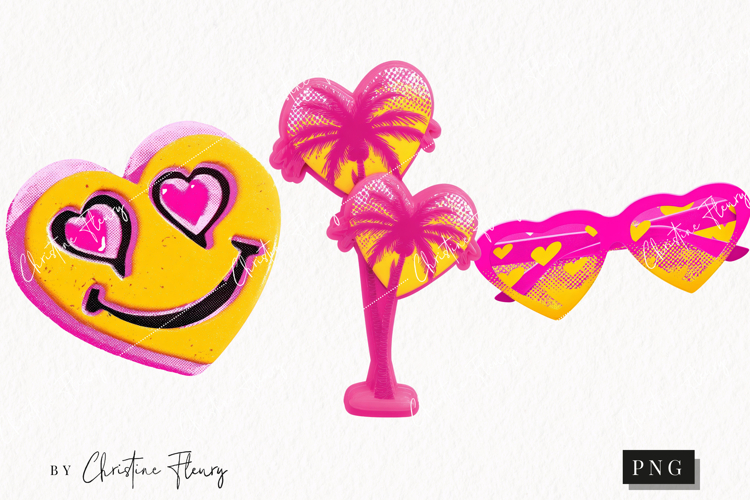 Preppy Retro Valentines Clipart | Valentine's Day (6476651)