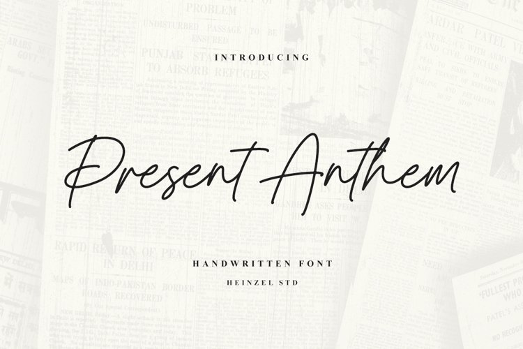 Present Anthem Handwritten Font